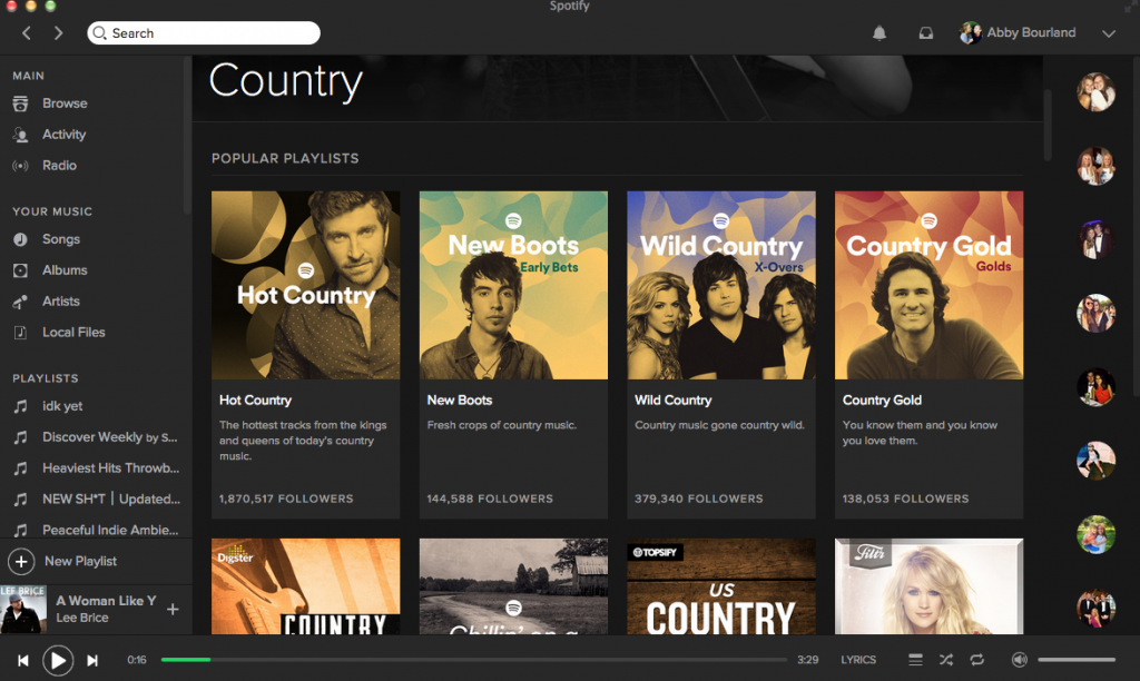 The Country in Spotify | Country Music Project